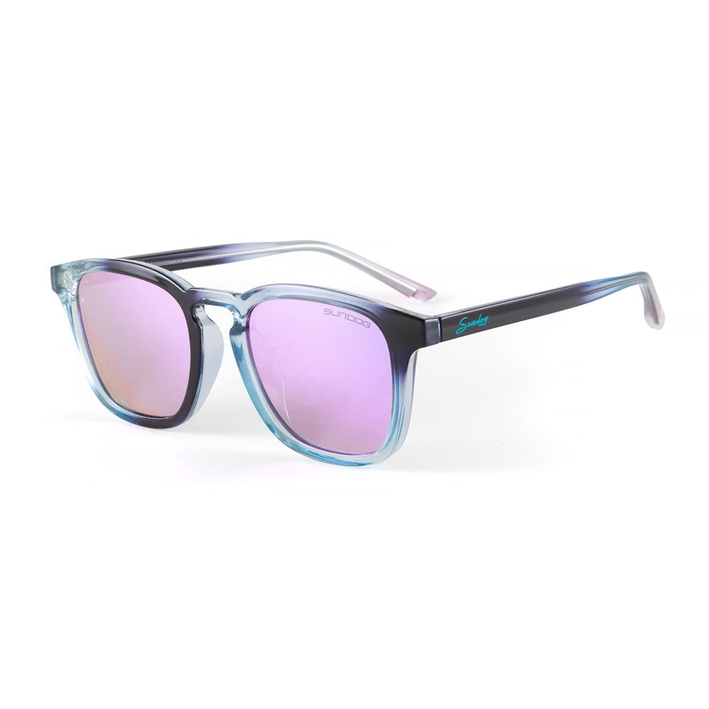 CAITY SD-C7 Polycarbonate Lens Sunglasses – Crystal Blue with Purple ...
